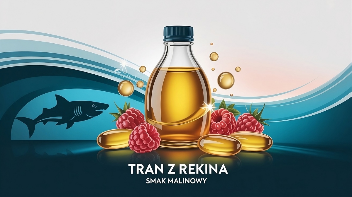 Tran z rekina o smaku malinowym – właściwości, działanie i sposób ...